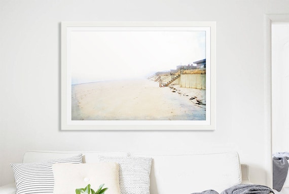 Beach Cottage Wall Art Fine Art Print // Minimalist Beach - Etsy