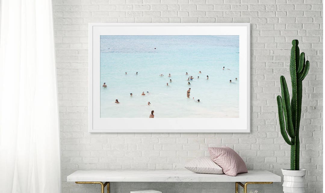 Large Oversize Art // Beach Photography // Aerial Beach Photography ...