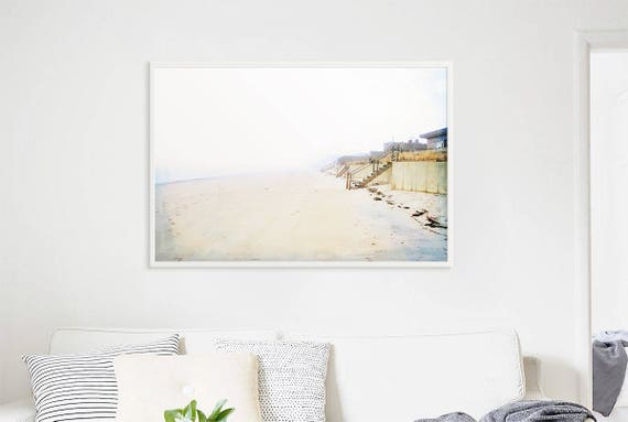 Oversize Art // Large Beach Photography // Solitary Cape Cod | Etsy