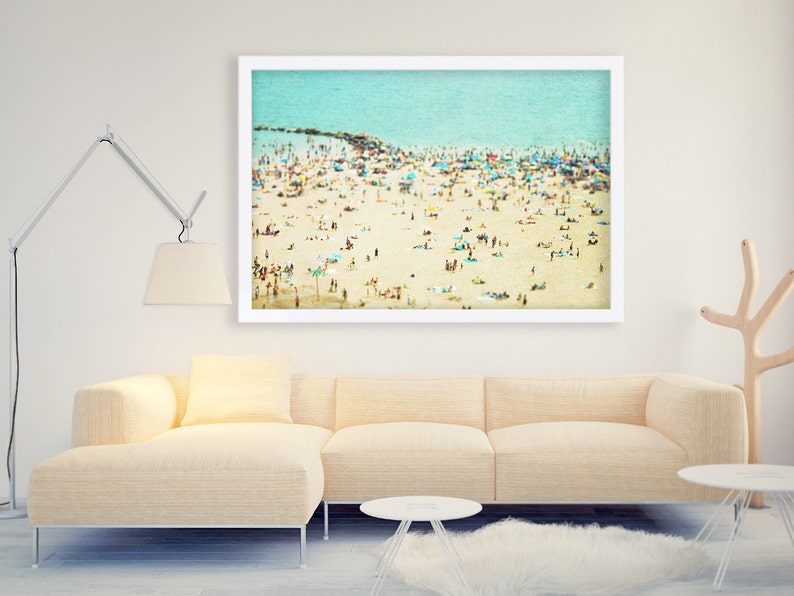 Large Beach Print // Large Scale Beach Photography // Aerial Beach ...