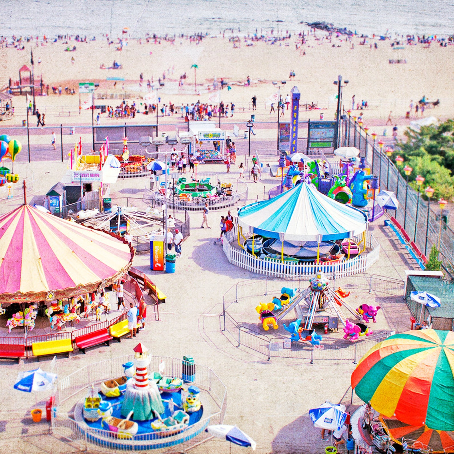 Boardwalk Carnival Large Scale Wall Art // Carnival Photography Art ...