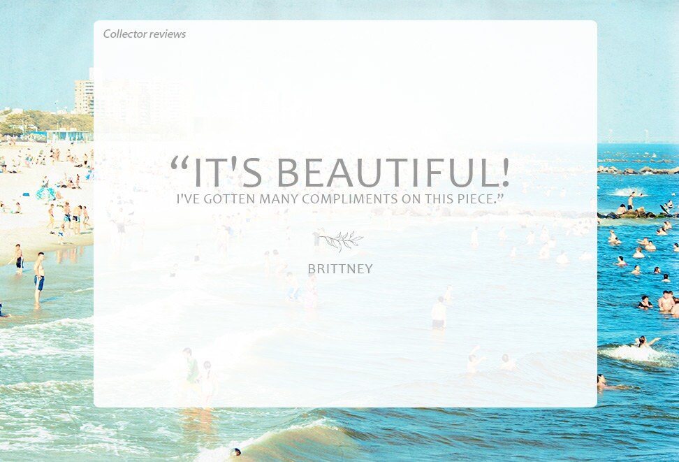 Square Beach Photography Art Print // Blue Aquamarine Wall Art ...