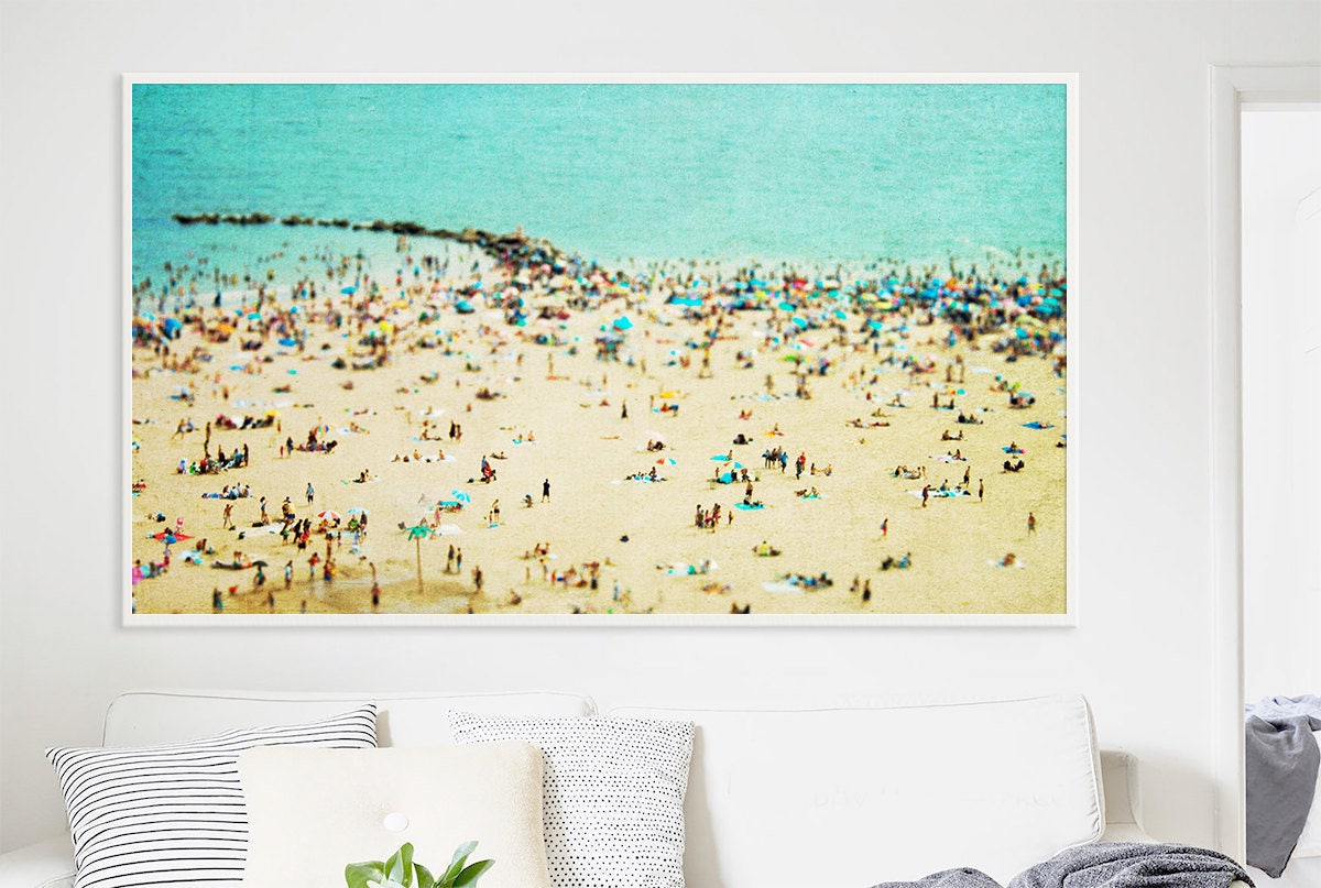 Large Beach Print // Large Scale Beach Photography // Aerial Beach ...