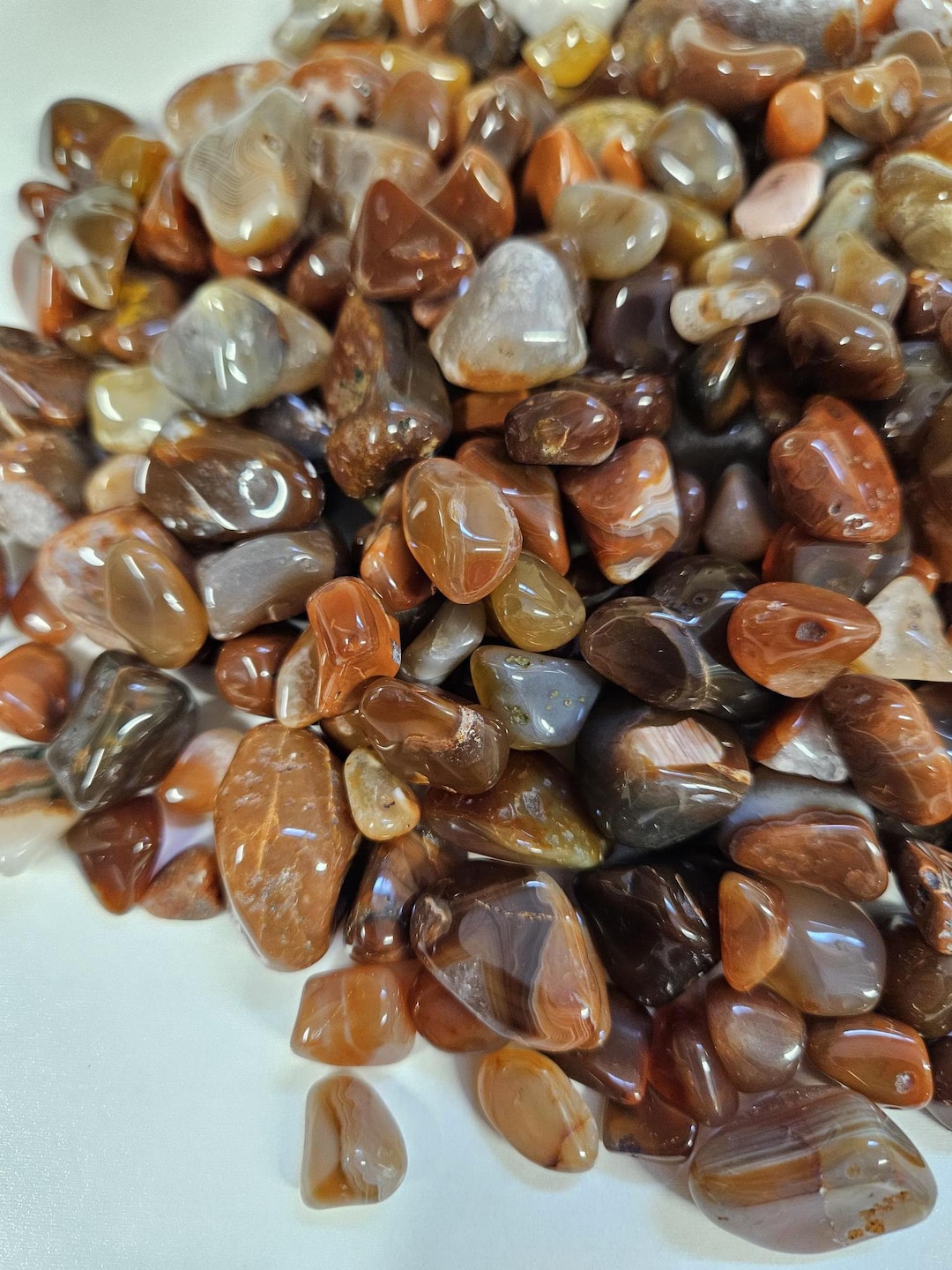 Tumbled Lake Superior Agates – Polished Banded Agate Stones | Craft ...