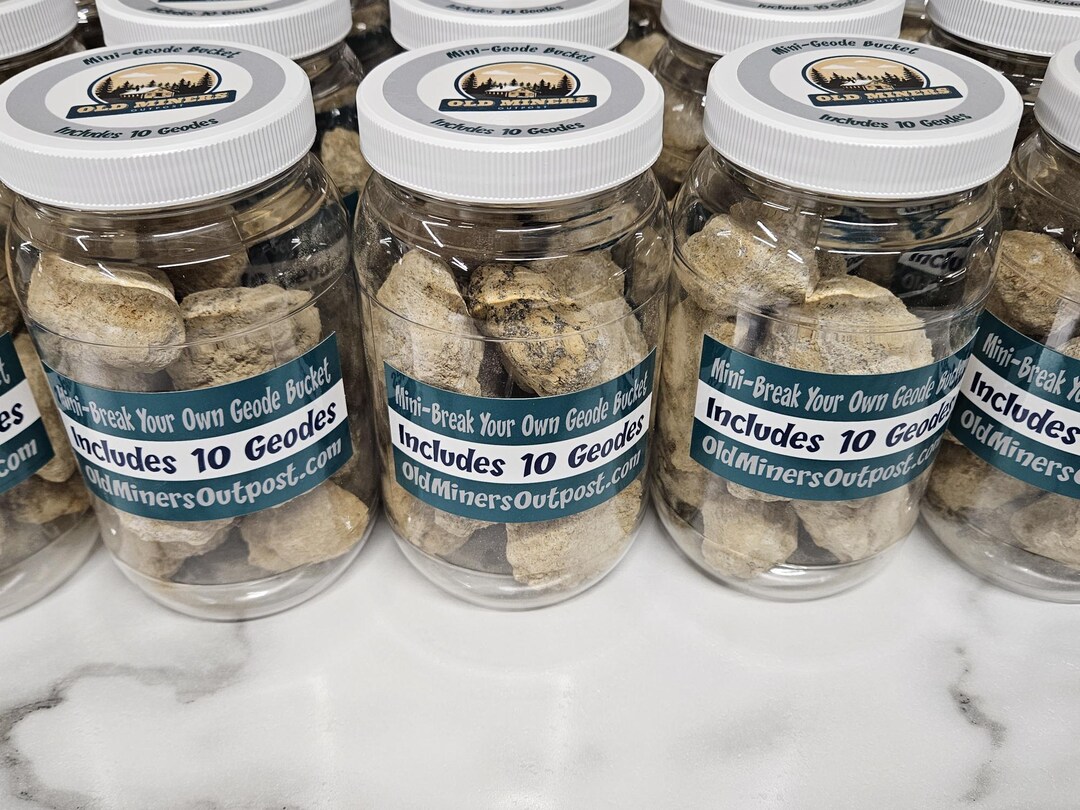Mini Geode Bucket Geodes Nature Birthday Gifts Adventure Bucket - Etsy