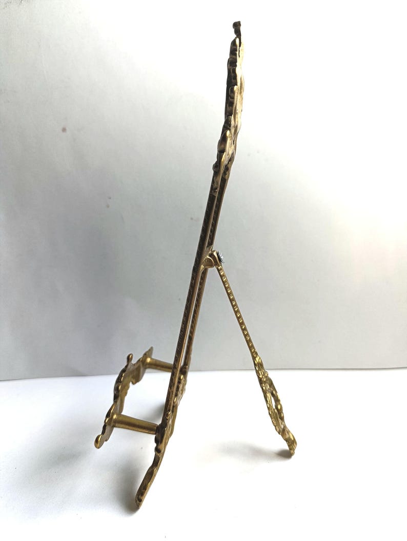 Antique Brass Table Easel - Perfect for Showcasing Artwork With a ...