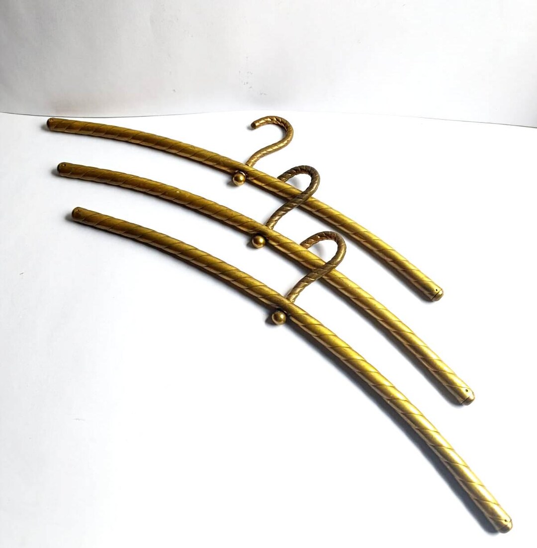 Art Nouveau Antique Brass Clothes Hanger, Wedding Dress Hanger, Gold ...