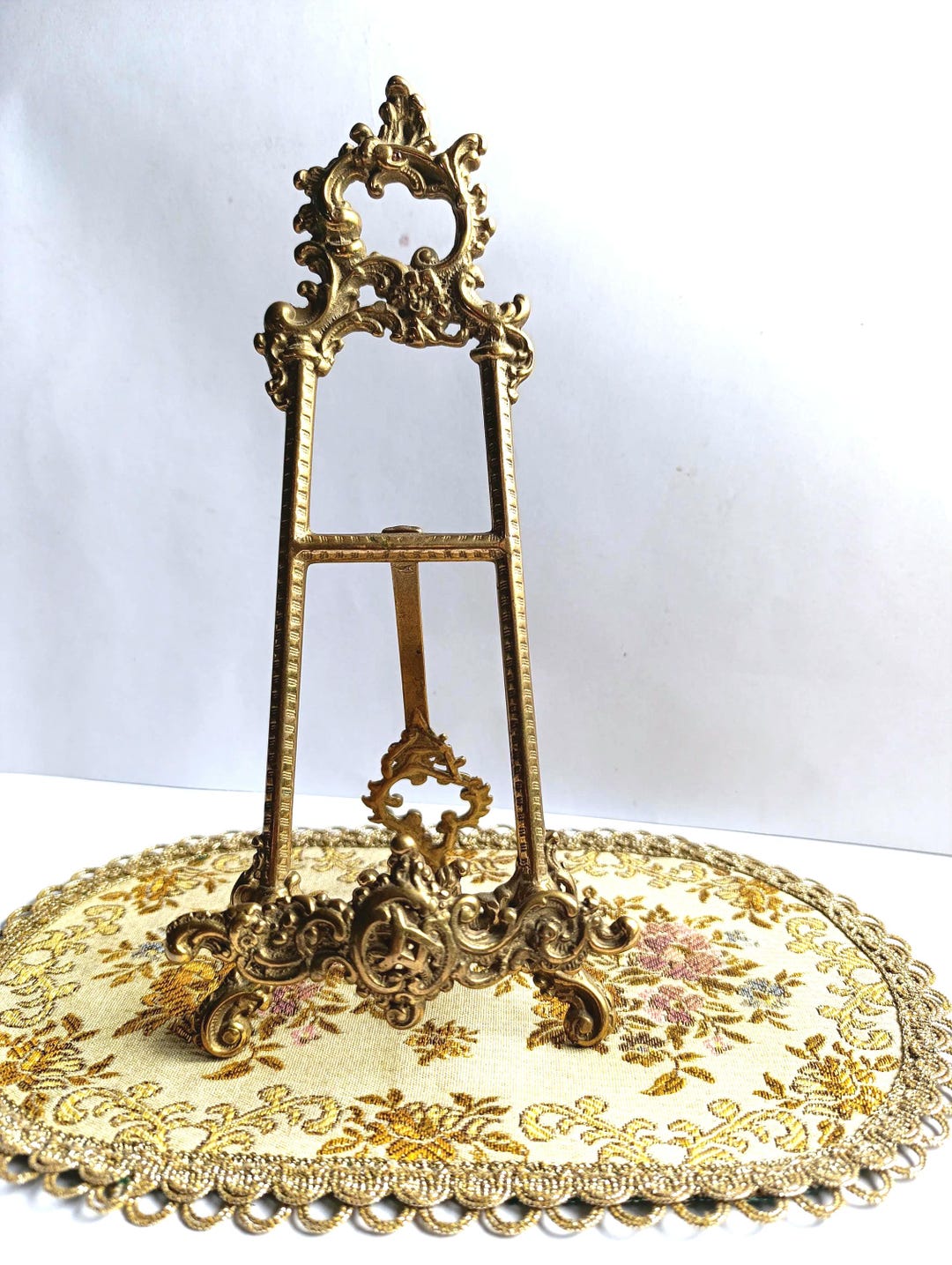 Antique Brass Table Easel - Perfect for Showcasing Artwork With a ...