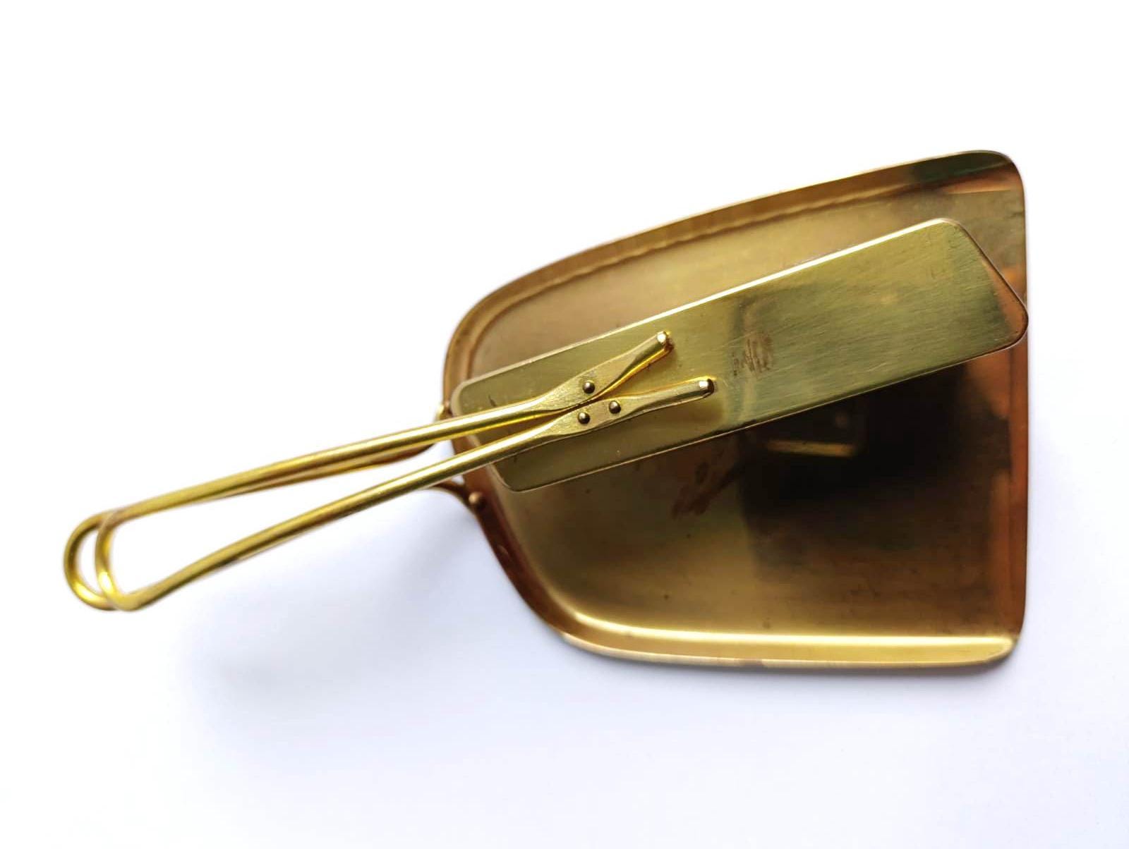 Brass Set Brush and Dustpan, Table Sweeping Set Table Broom Vintage MCM ...