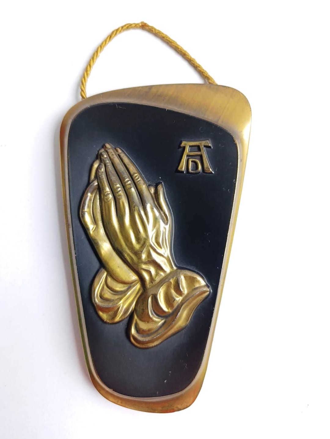 Brass Plaque Praying Hands Albrecht Durer Gold and Black 3D Wall ...