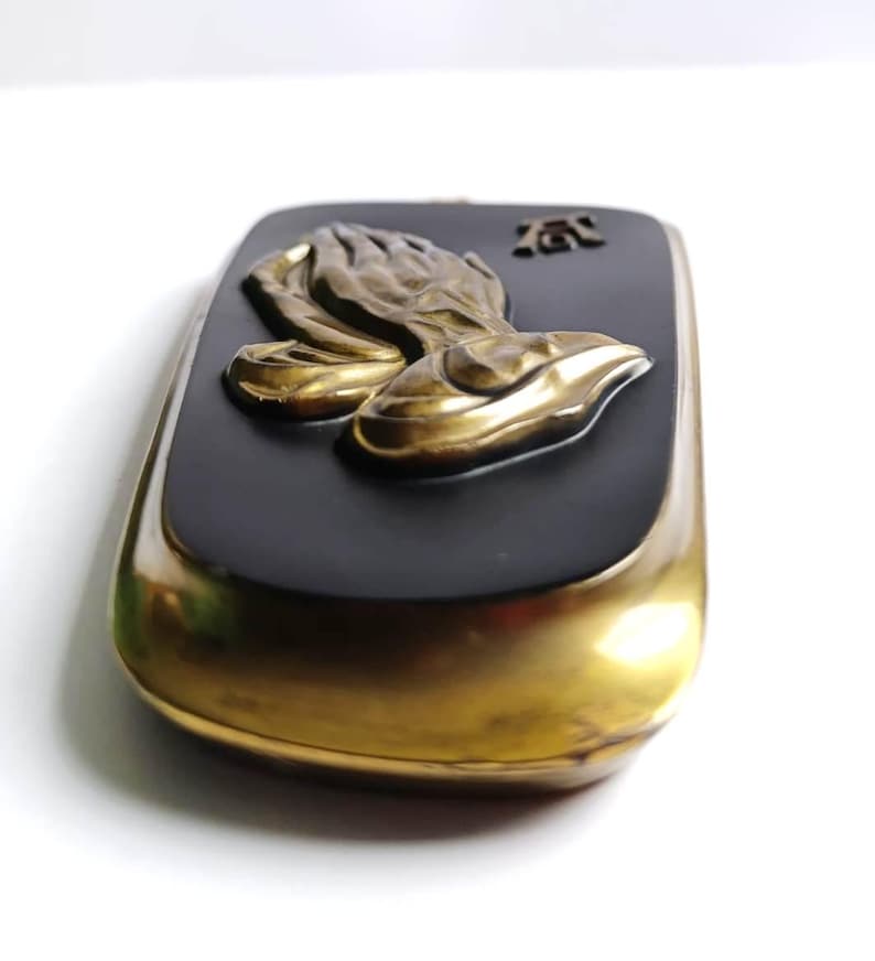 Brass Plaque Praying Hands Albrecht Durer Gold and Black 3D Wall ...