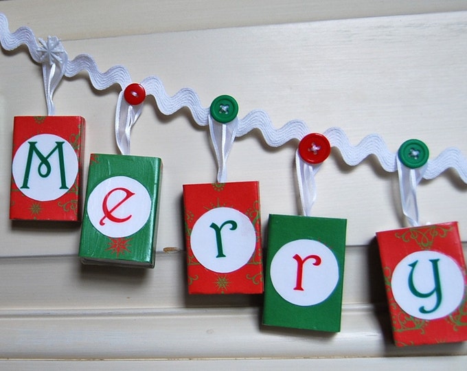 Christmas Advent Calendar Garland - Etsy