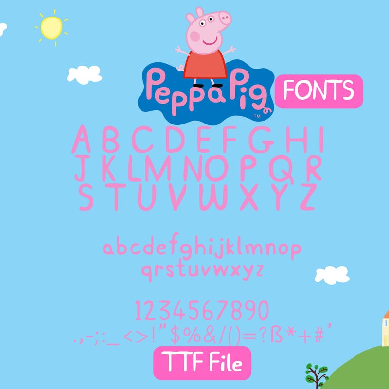 Peppa Pig Svg - Etsy UK
