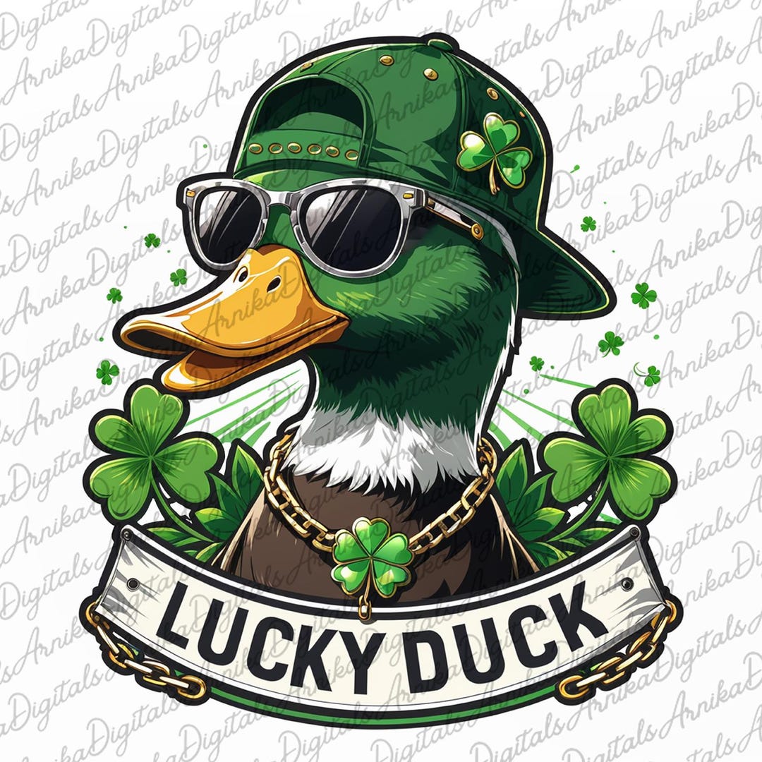 St Patrick's Duck | Lucky Duck PNG | Duck St Patricks Day PNG | Kids St ...