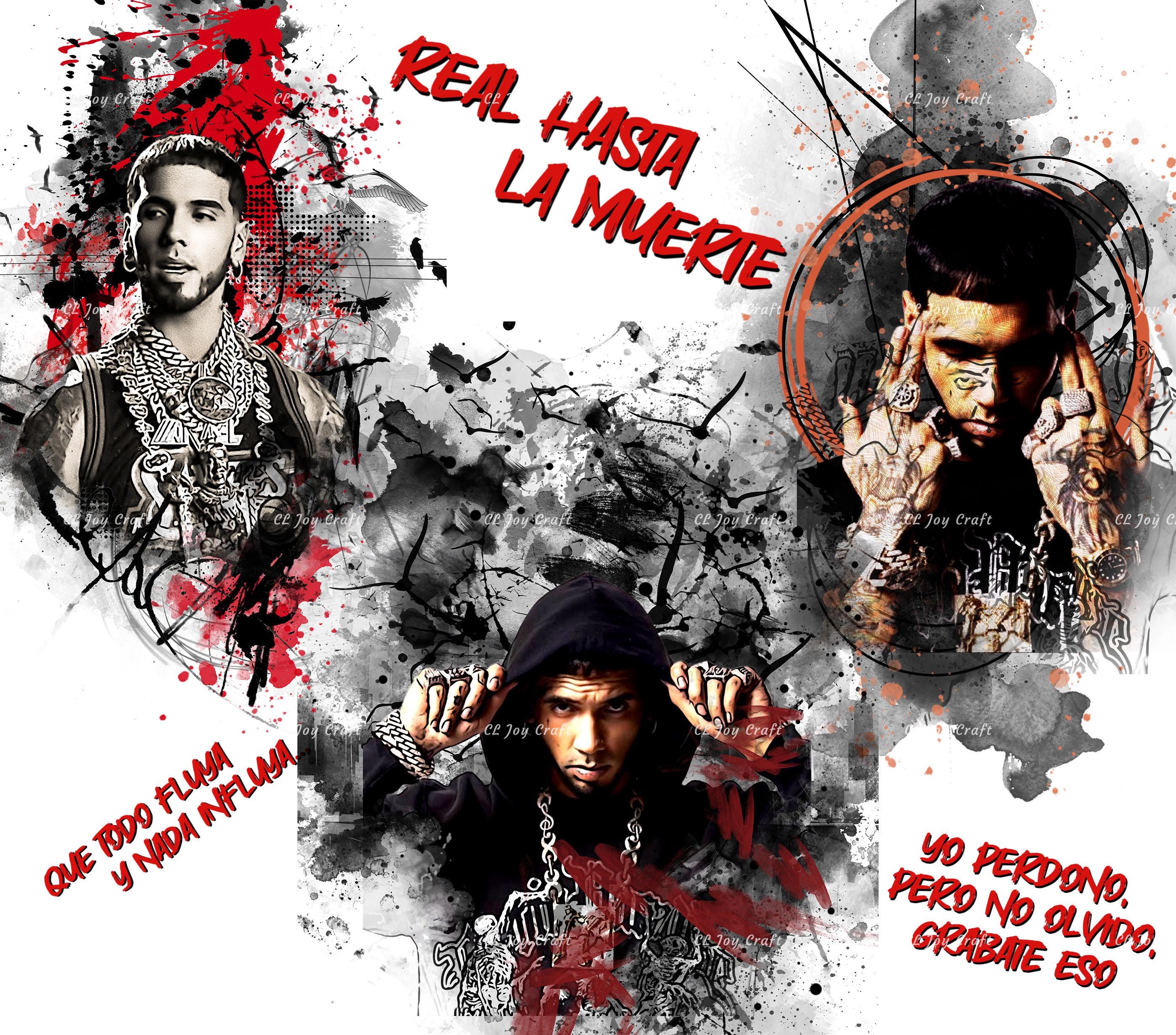 Anuel AA Design | Real Hasta La Muerte - Urban Pink Style 20oz Skinny ...