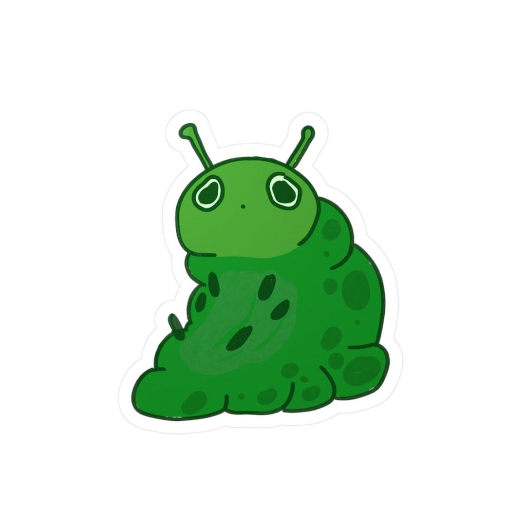 Sad Caterpillar Vinyl Decal - Etsy