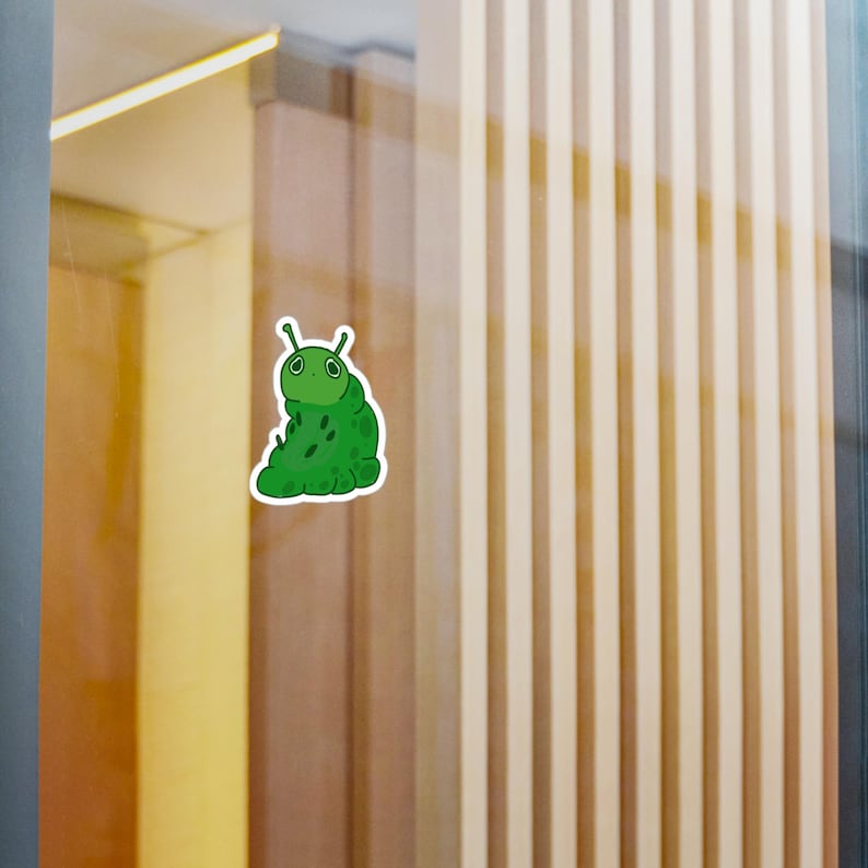 Sad Caterpillar Vinyl Decal - Etsy