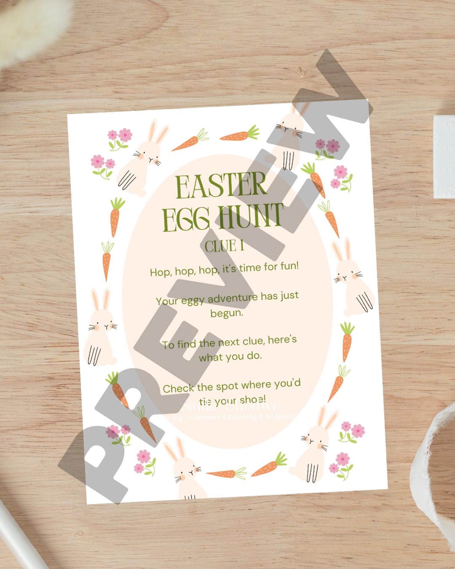 Printable Easter Egg Hunt Clue Cards | 10 Fun Rhyming Riddles | Instant ...