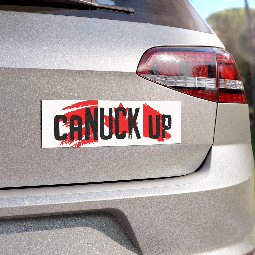 Bold Canuck up Car Magnet - Canadian Pride, Auto Decor, Perfect for ...