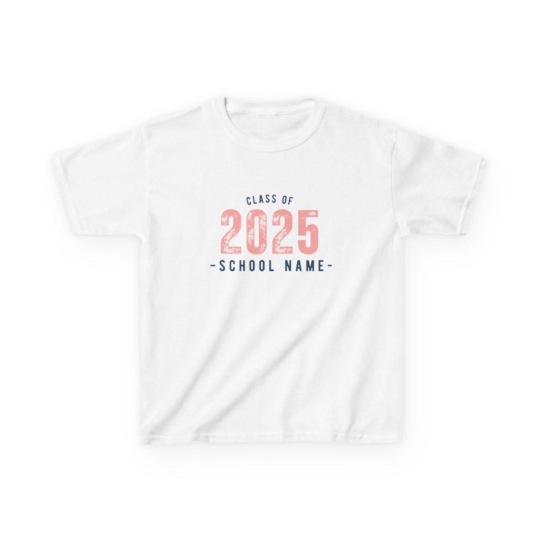 Customizable Graduation Class of 2025 T-shirt, Kids Heavy Cotton Tee ...