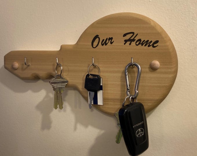 Wooden Key Holder - Etsy