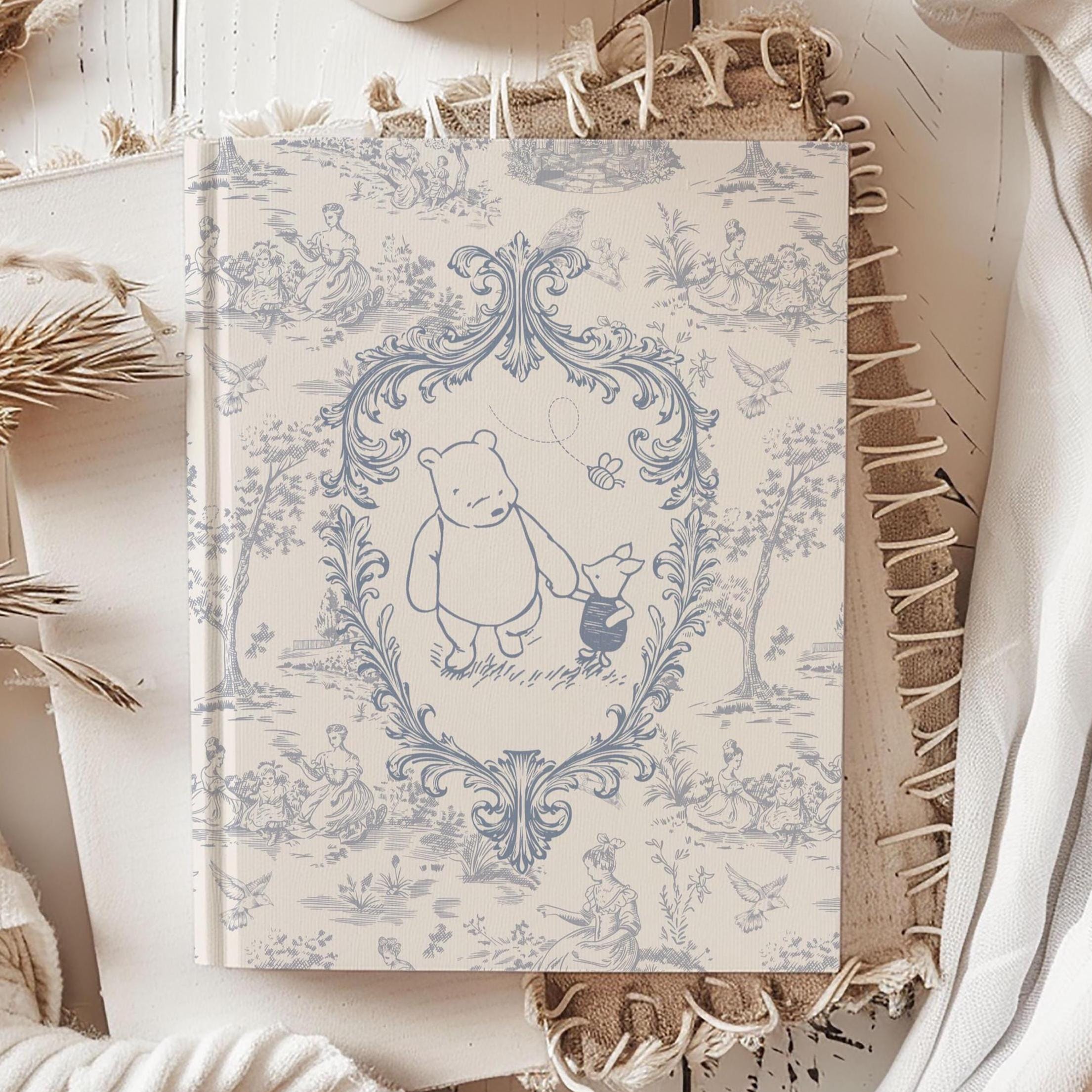 Winnie the Pooh Personalized Name Journal, Toile De Jouy Reading Gift ...