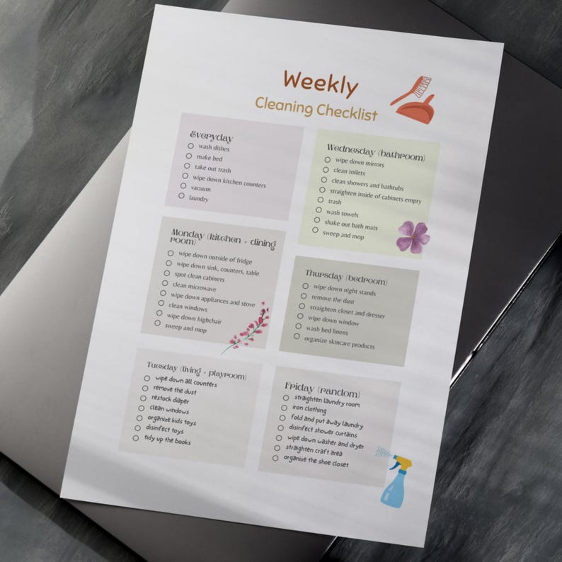 Kids to Do Chart, Kida Daily Checklist, Morning Afternoon and Evening ...