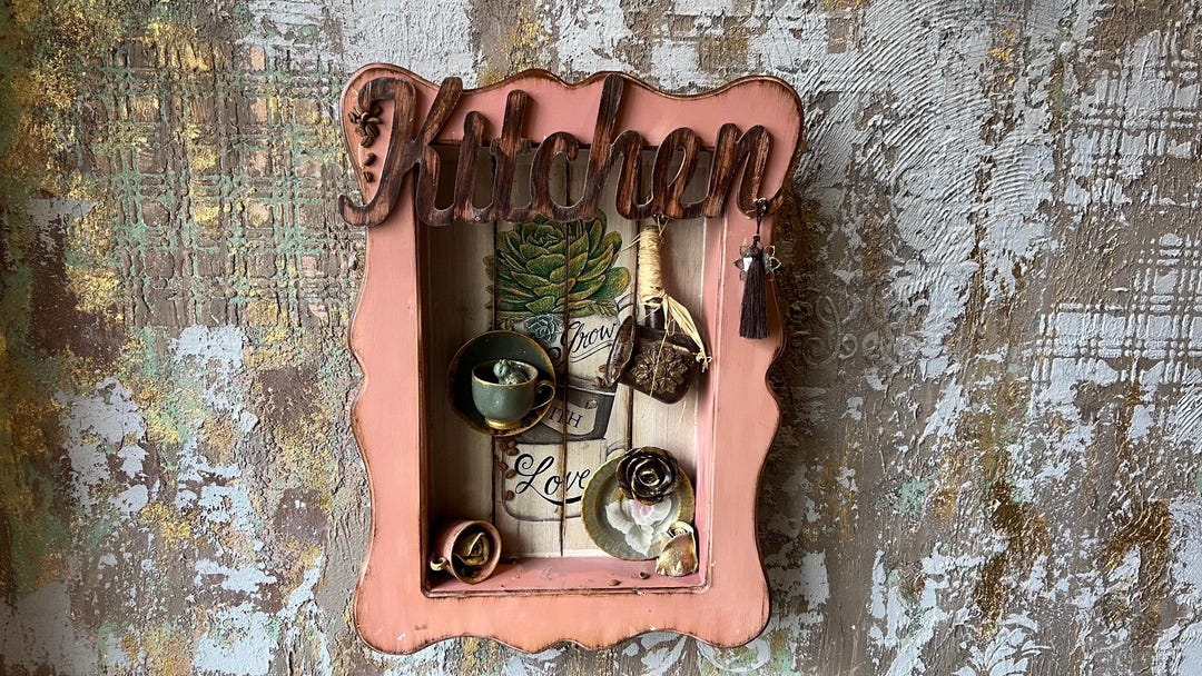 Decorative Kitchen Wall Art, Handmade Modern Kitchen Sign, Mother's Day ...