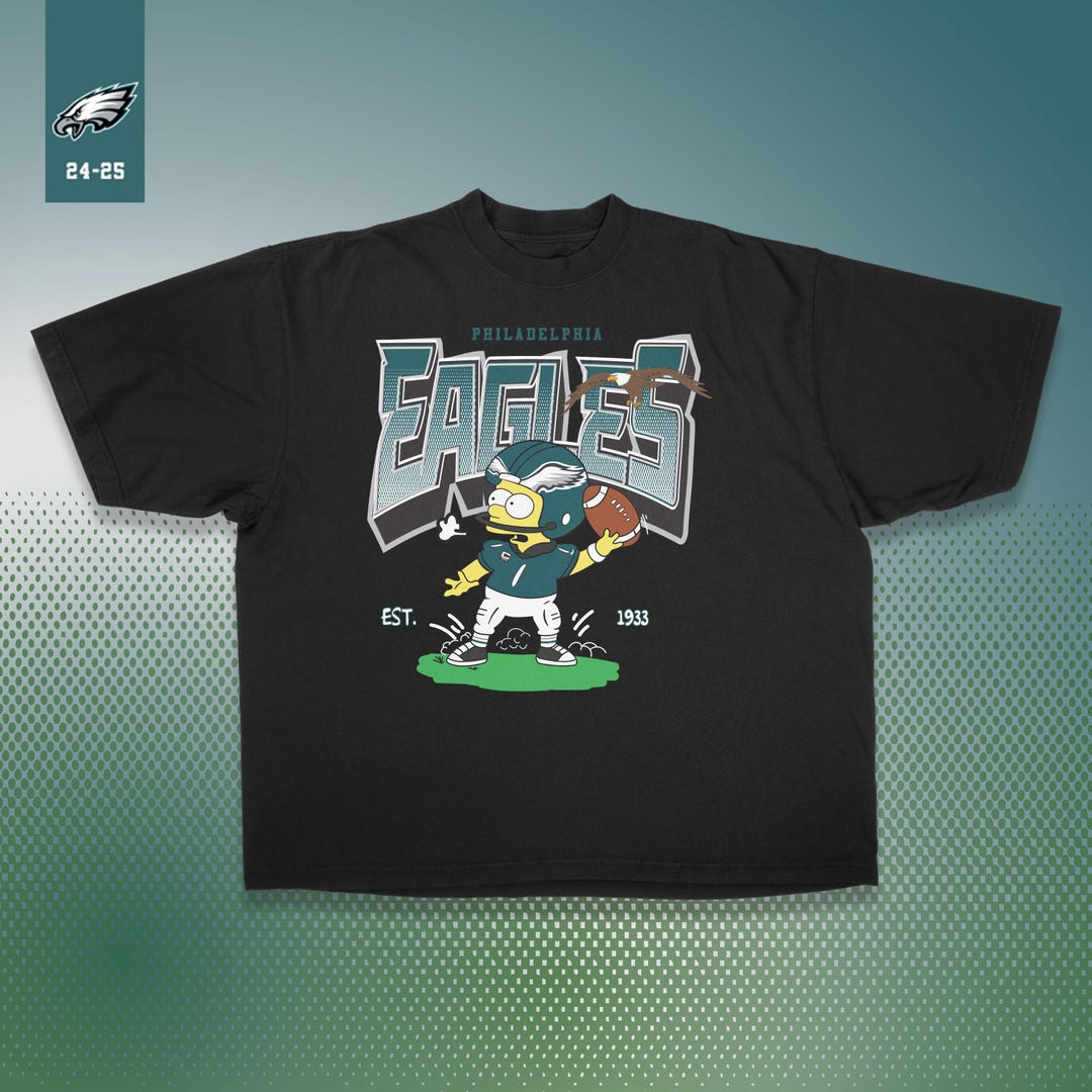 Simpsons Bart Philadelphia Eagles TEES - Etsy