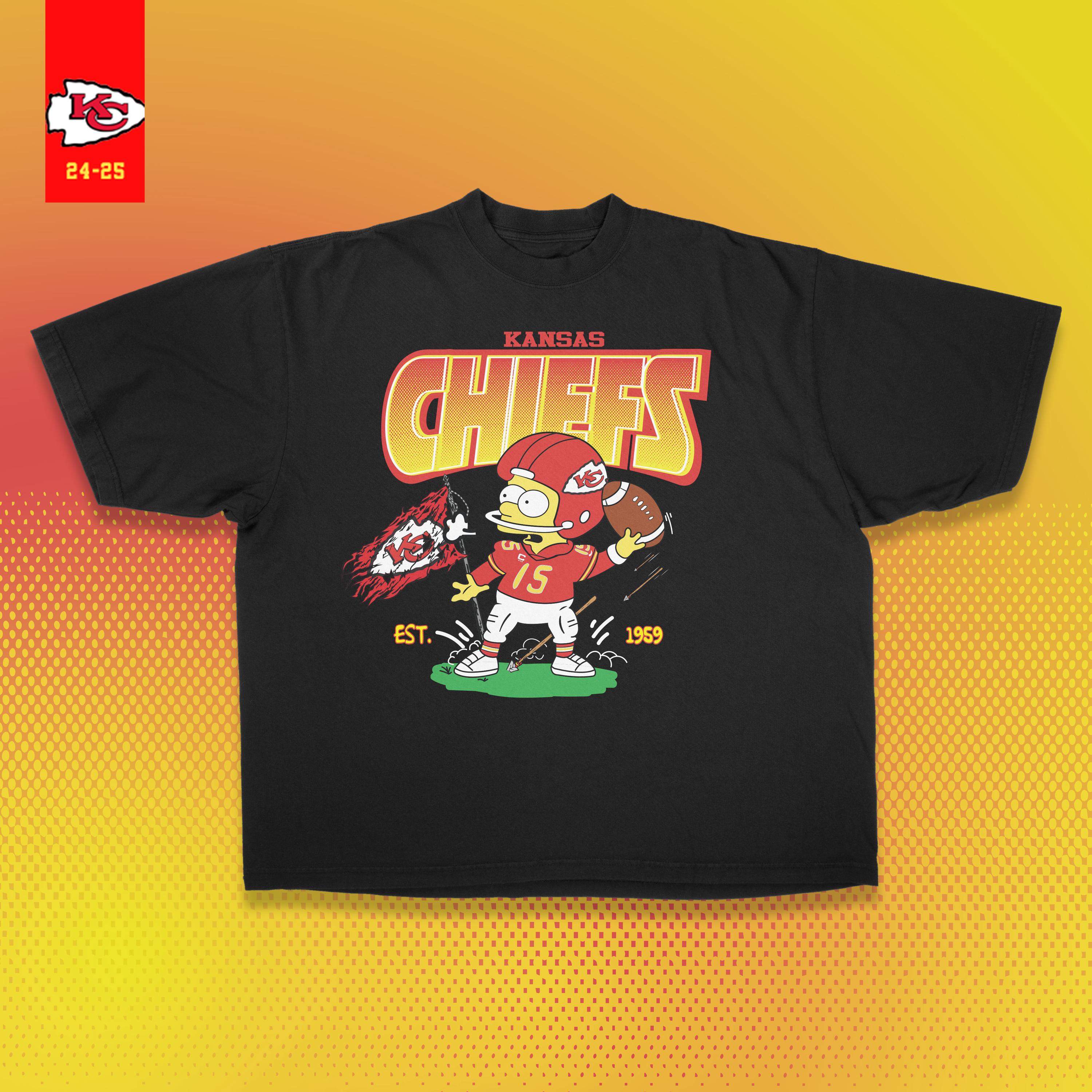 Simpsons Bart Kansas City Chiefs - Etsy