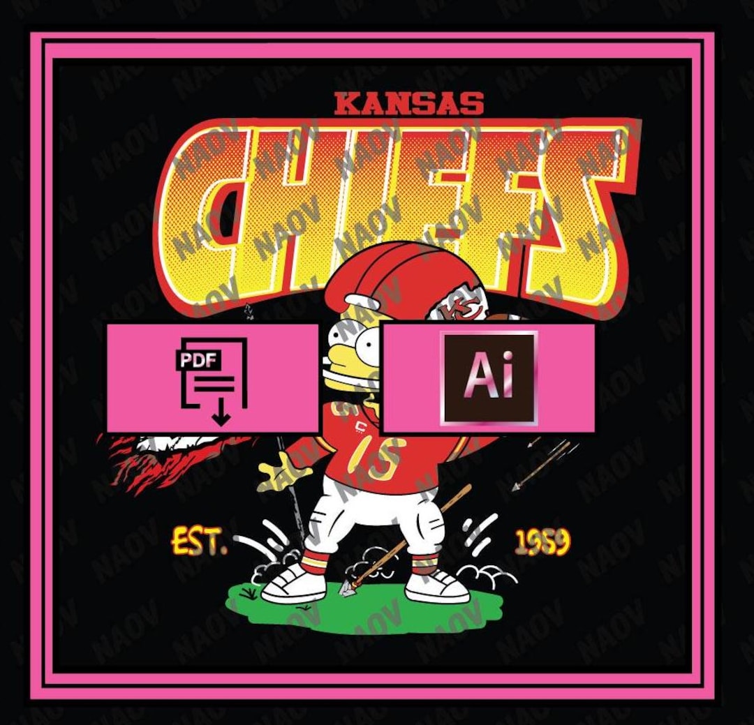 Simpsons Bart Kansas City Chiefs - Etsy