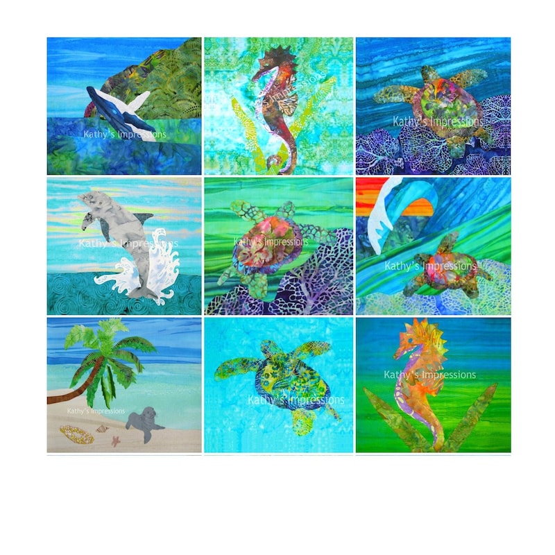 Sea Life Baby Quilt - Etsy