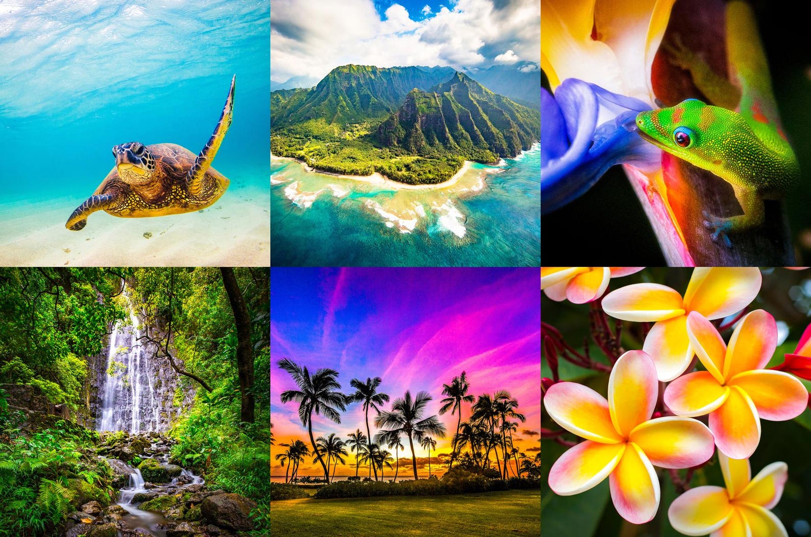 Ke'e Beach Island of Kauai Fabric Quilt Square ~ Na Pali Coast ...