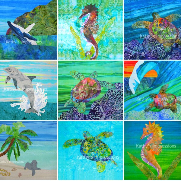 Sea Life Baby Quilt - Etsy