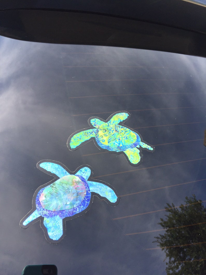 SEA TURTLE Sticker Set Hydro Flask Car Decal Sports Water Bottle Laptop ...
