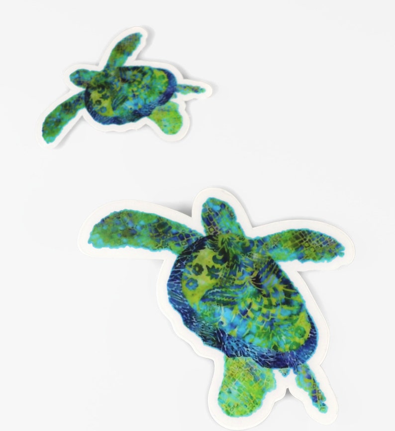 SEA TURTLE Sticker Set Hydro Flask Car Decal Sports Water Bottle Laptop ...