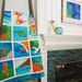Tropical Hawaiian Quilt Pattern Set of 16~ Sea Turtle Hula Dancer Whale ...