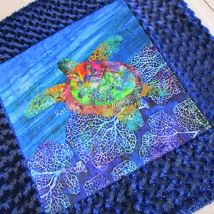 Quilt Pattern Tropical Honu SEA TURTLE Raw Edge or Needle Turn Applique ...