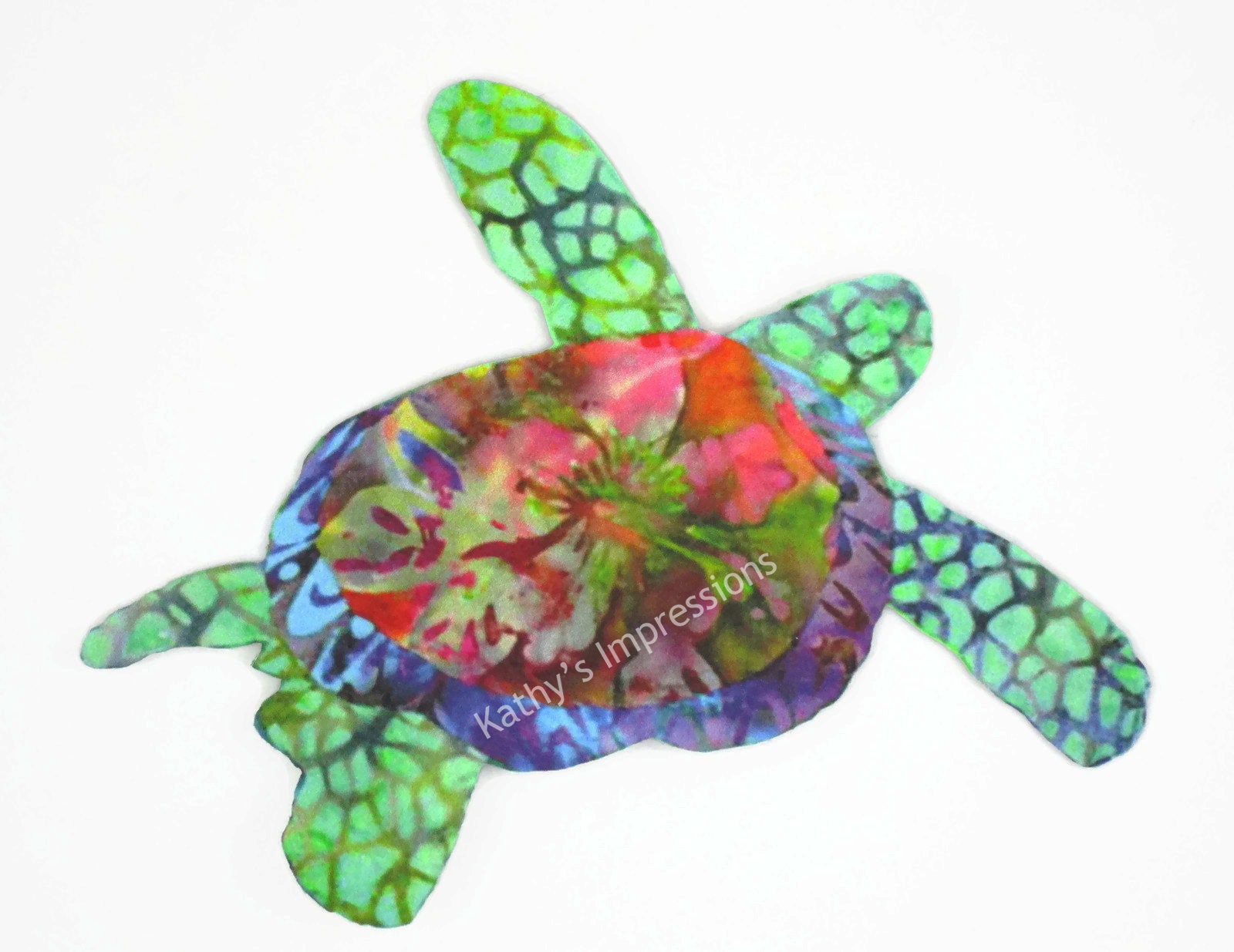 Sea Turtle Applique, Sea Turtle Fabric Applique, Iron On, Fabric ...