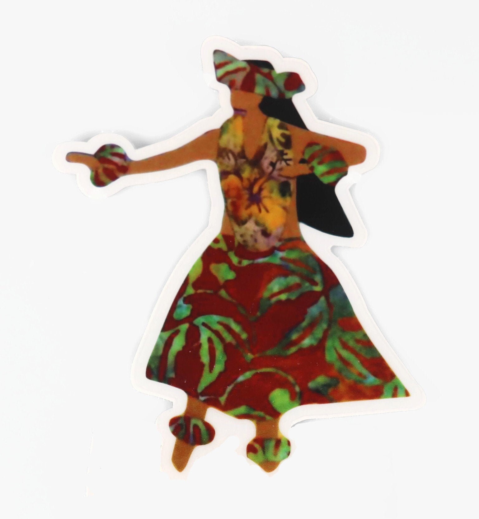 Hawaiian Hula Dancer Beach Sticker Hydro Flask Car Decal ~ Hula Dancer ...
