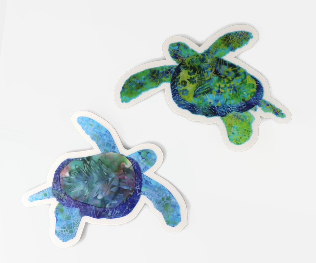 SEA TURTLE Sticker Set Hydro Flask Car Decal Sports Water Bottle Laptop ...