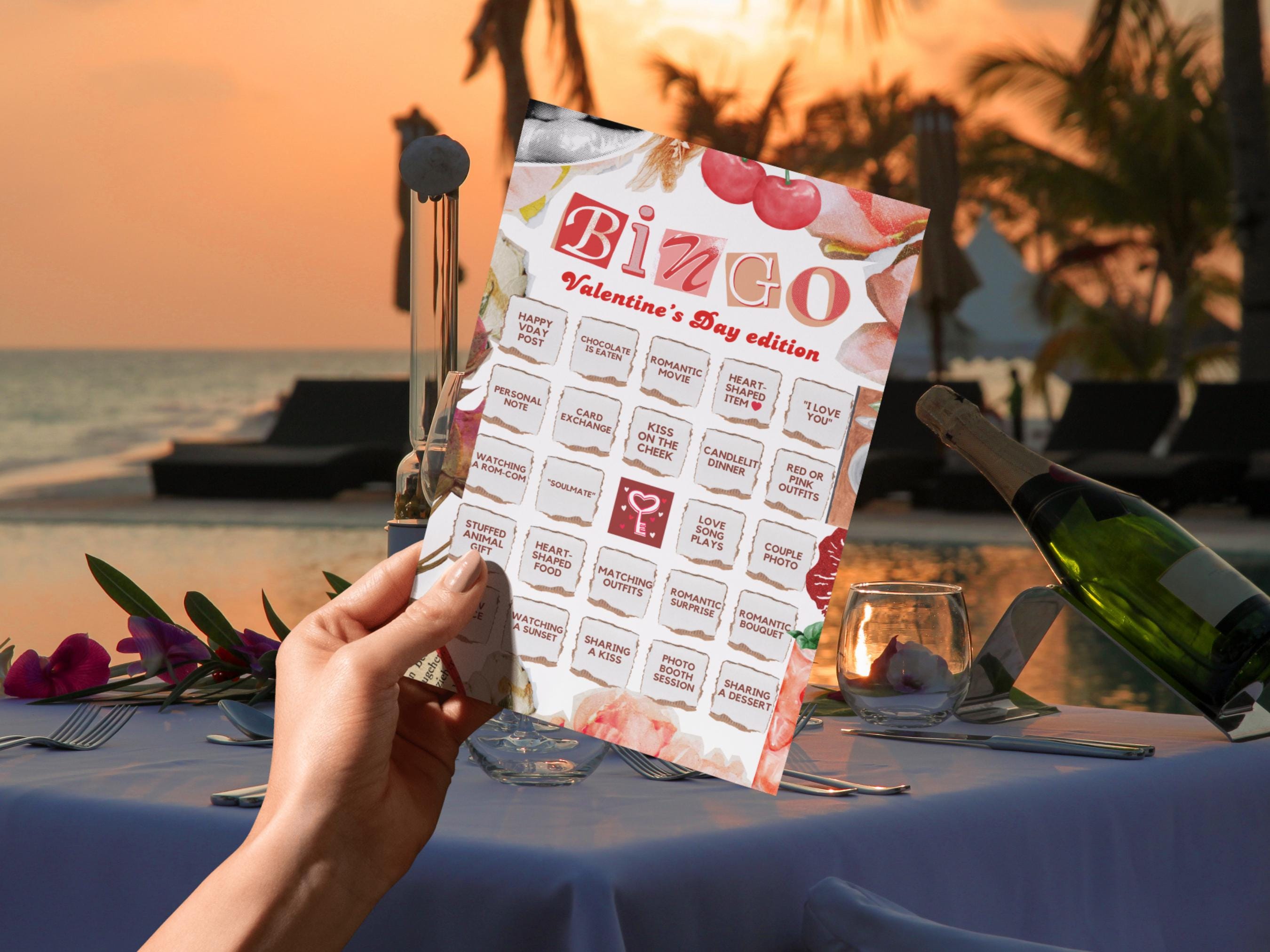 Valentine’s Day Bingo Cards | Printable | Editable | Fun Party Game for ...