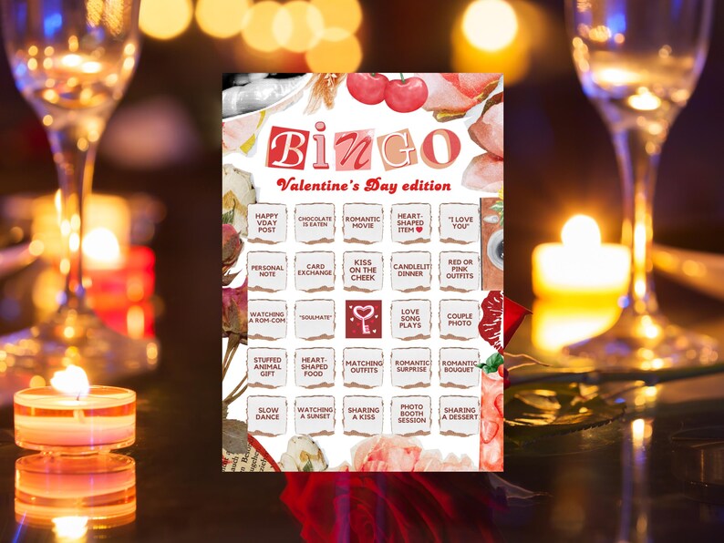 Valentine’s Day Bingo Cards | Printable | Editable | Fun Party Game for ...