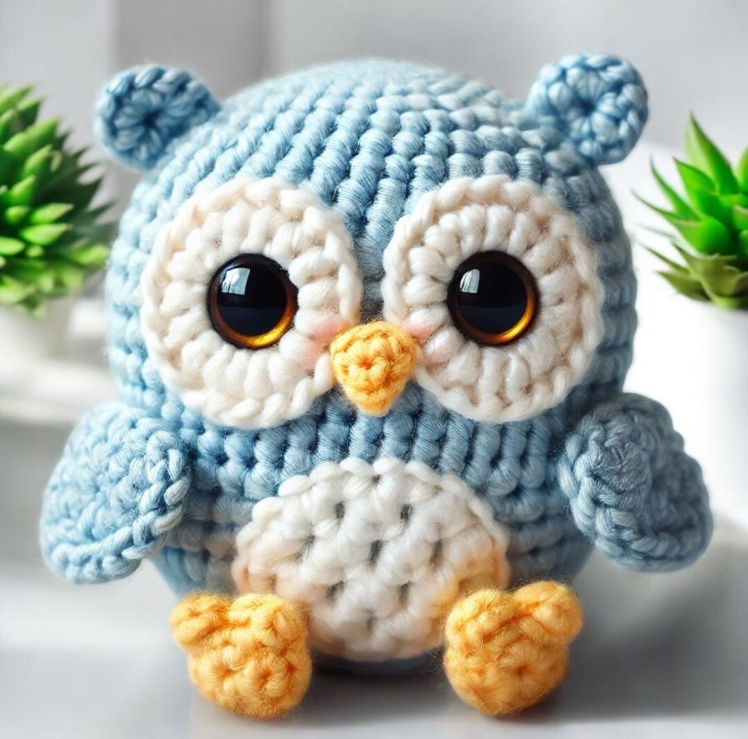 Seamless Crochet Pattern Owl, Owl Crochet Pattern, Amigurumi Crochet ...
