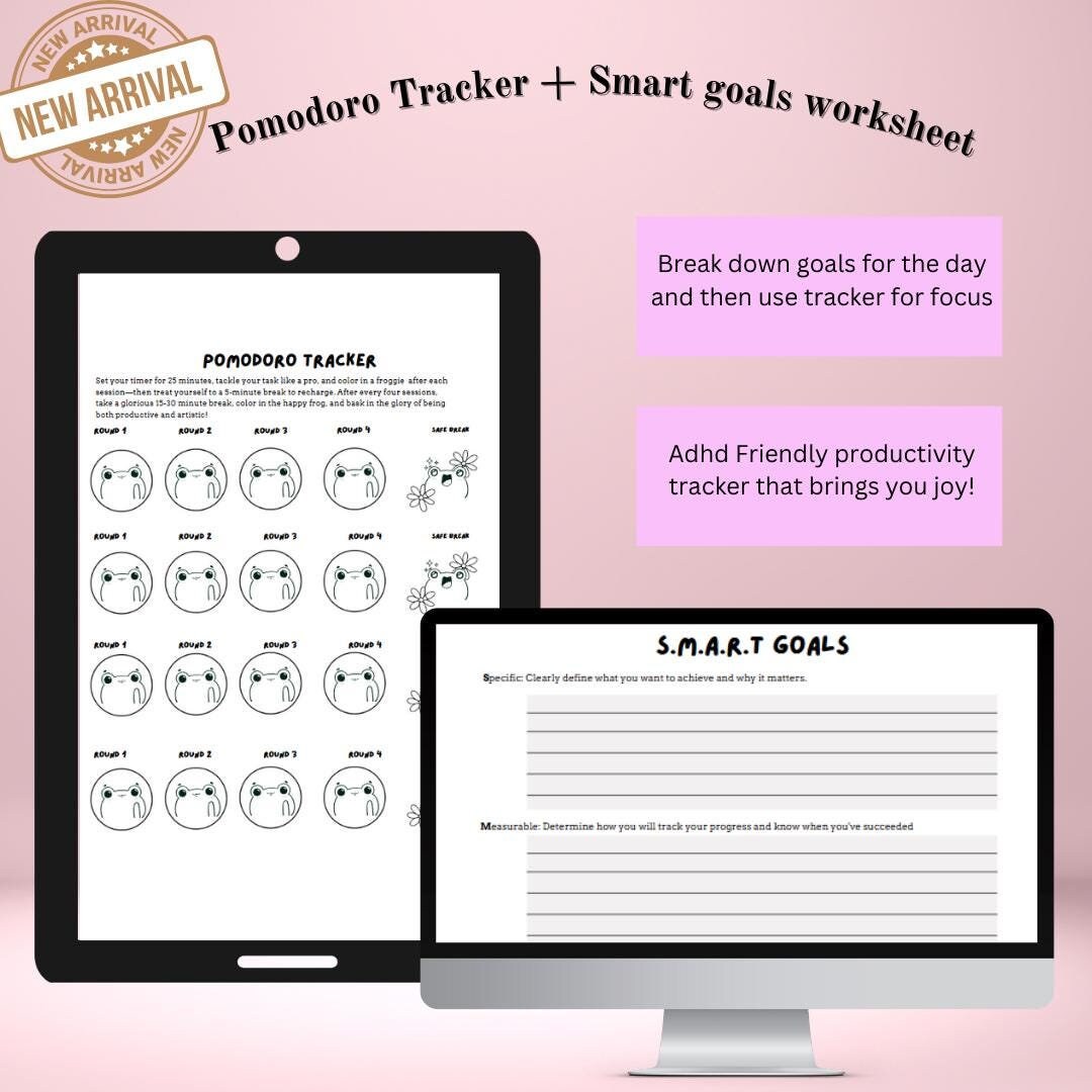 Pomodoro Technique Frog Tracker - Printable Productivity Tool With ...