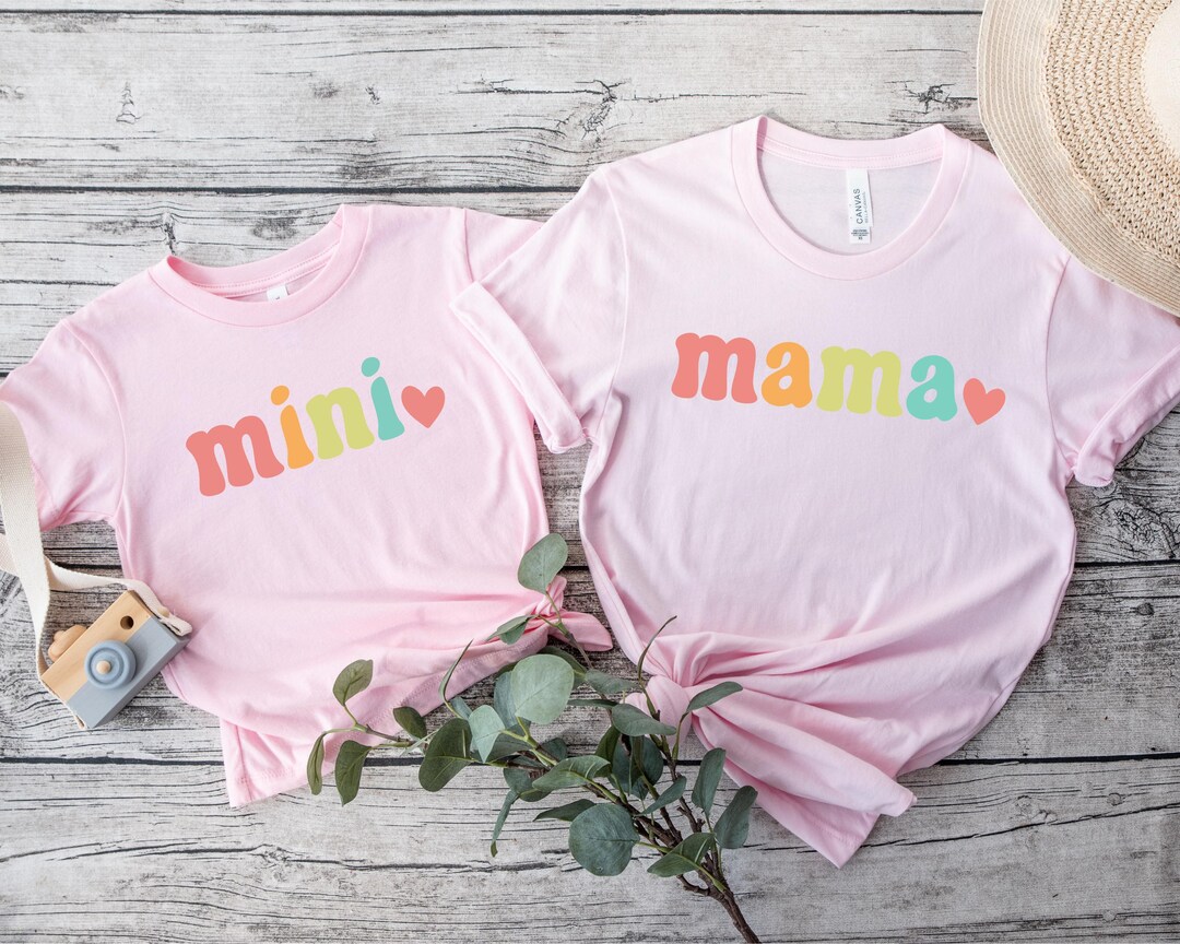 Cute Pastel Rainbow Design for Moms and Kids ,matching Mama and Mini ...