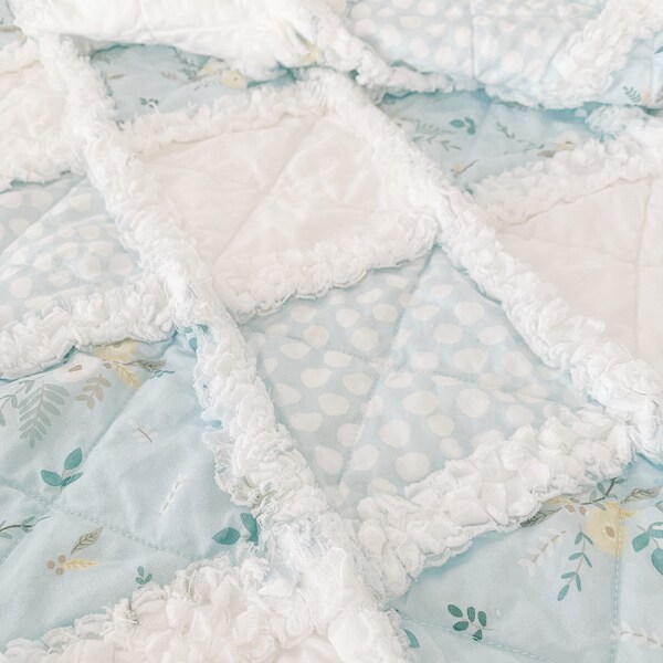 Blue Baby Quilt - Etsy