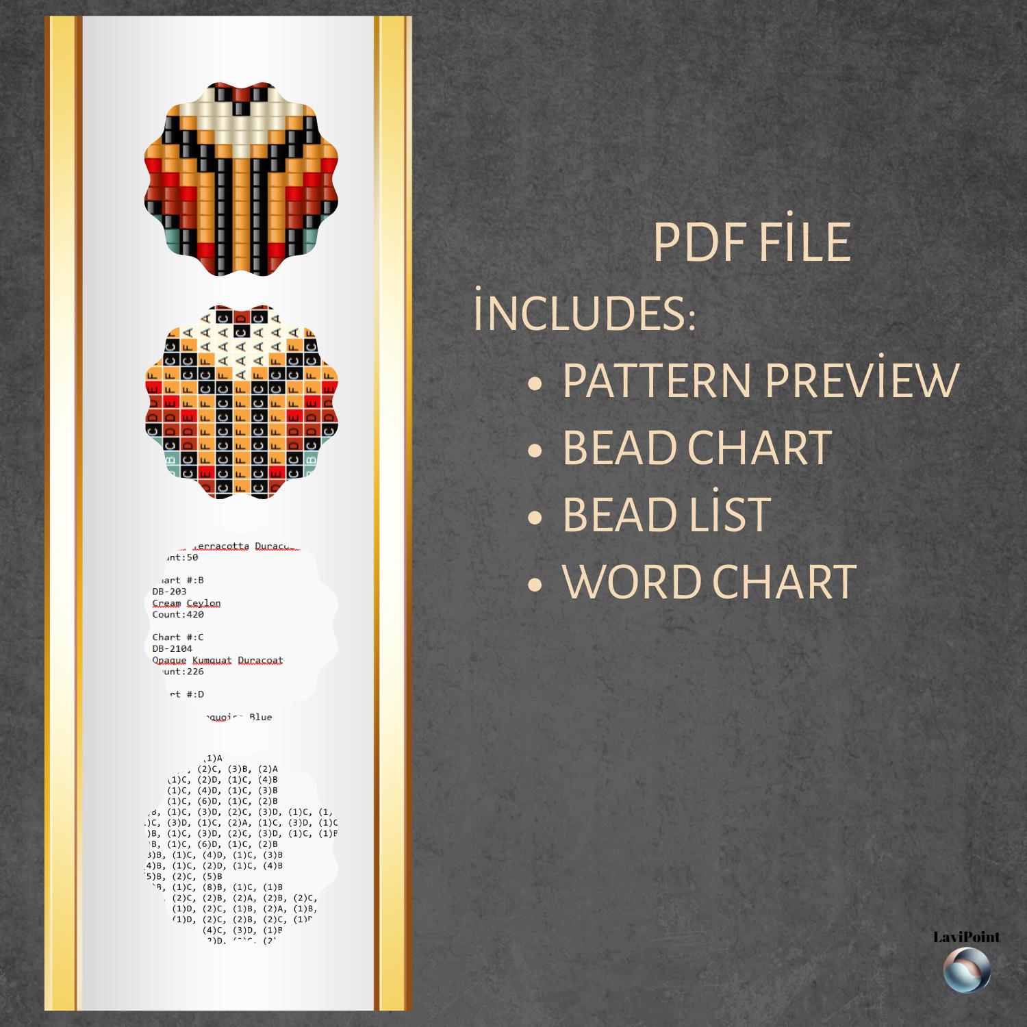 Beaded Fringe Earrings PDF Pattern - Miyuki Delica 11/0 Beadwork - Etsy