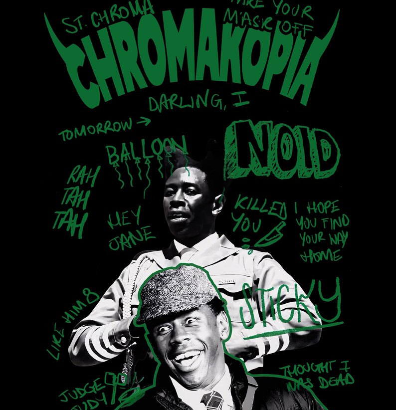 Tyler the Creator PNG, Hip Hop Digital, Rapper Fans Gift, Tyler the ...