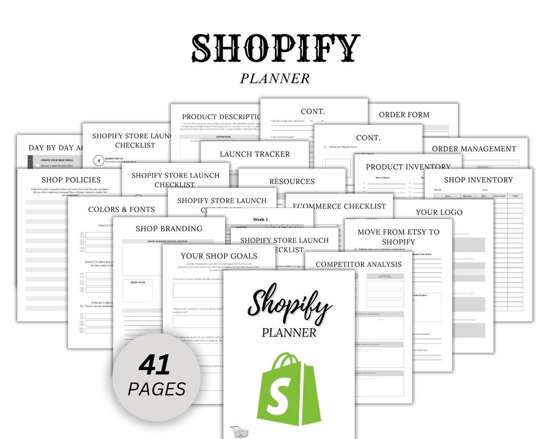 Shopify Sales Tracker Template: Canva Editable, Resell Rights - Etsy